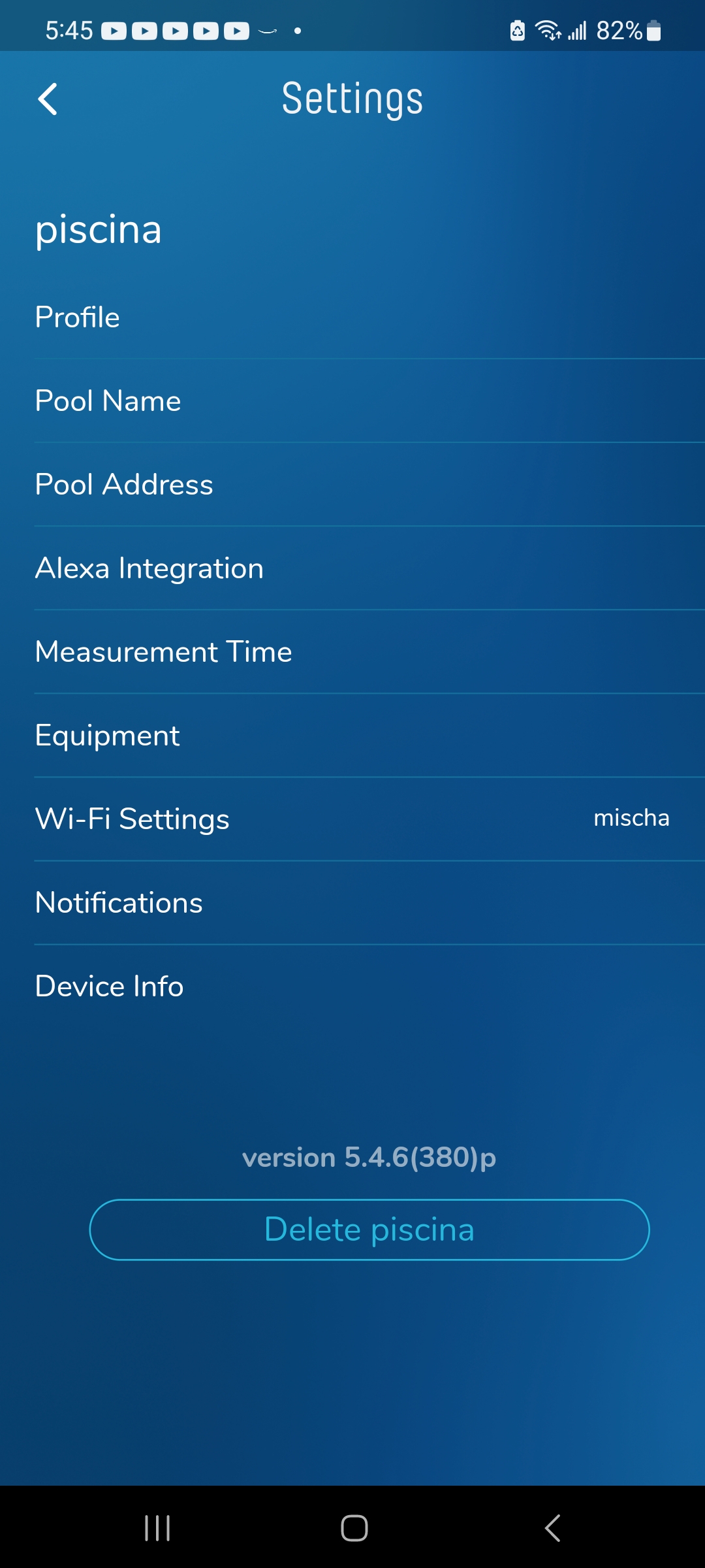 How do I find the SENSE App version? – WaterGuru